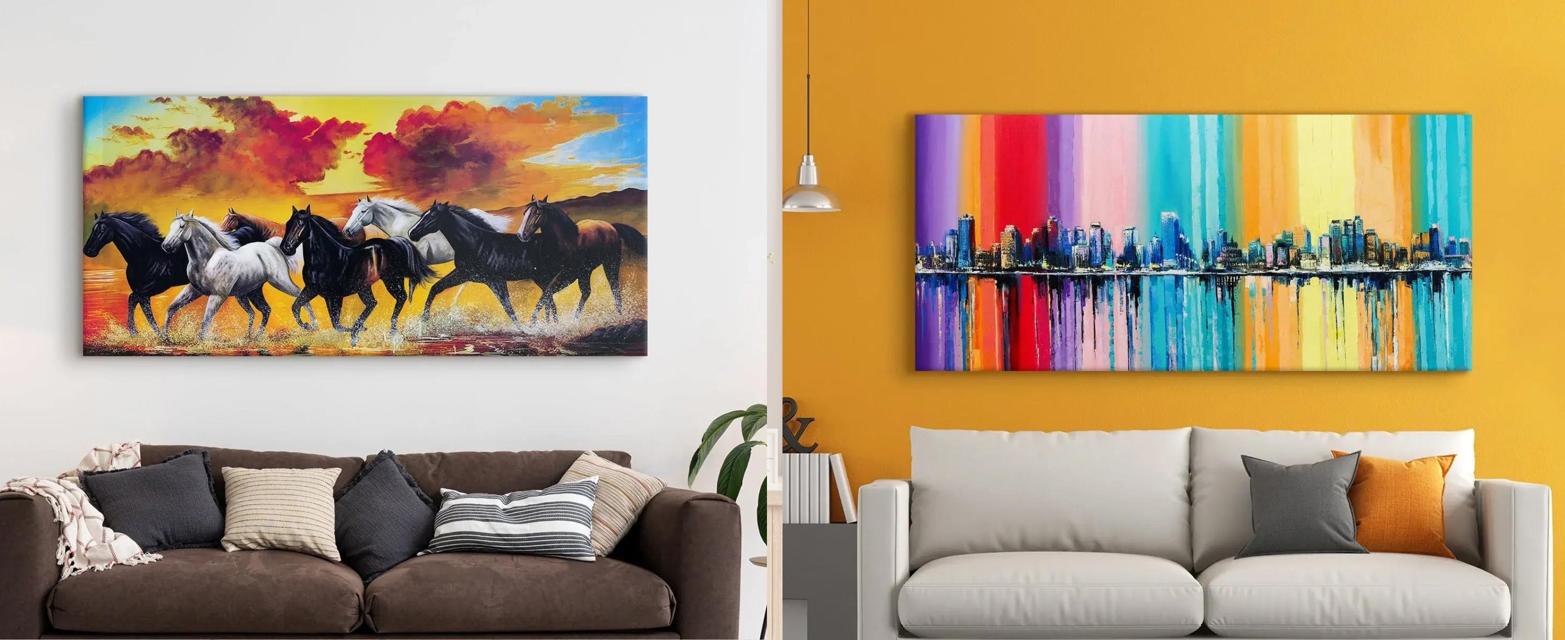 Canvas Painting for Living Room | Modern Wall Art – DekorDelivery